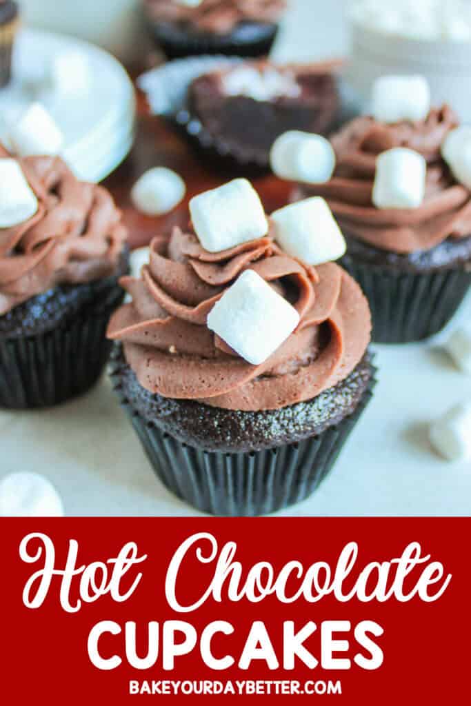Warm Up Your Winter with Hot Chocolate Cupcakes - bake your day better