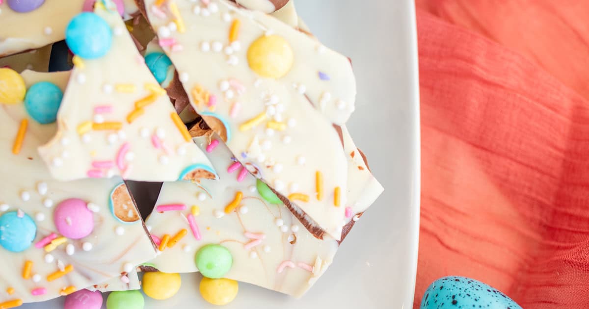 Hop into Easter with this Delicious Easter Chocolate Bark - bake your day better