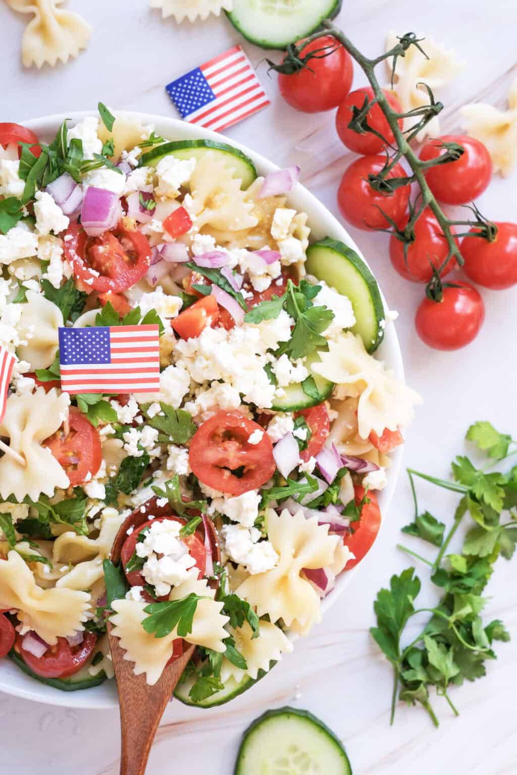 Garden Fresh Summer Pasta Salad Perfect for Parties & BBQs - bake your ...