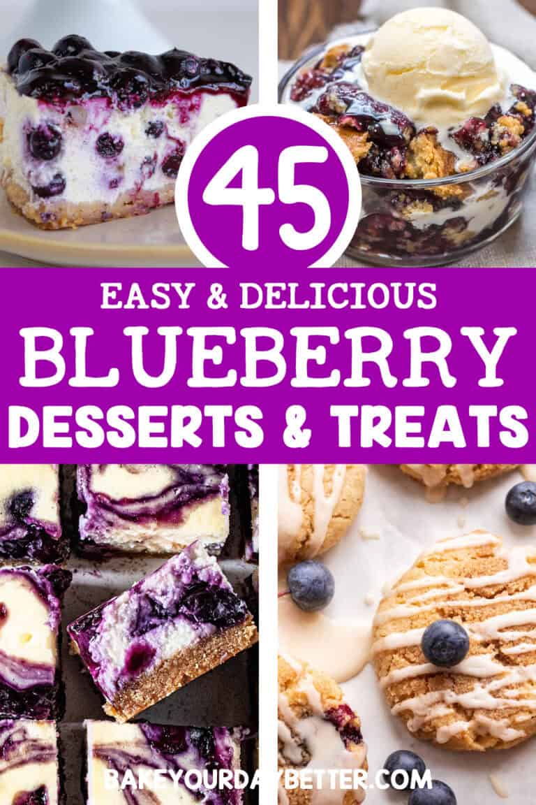 45 Blueberry Desserts and Treats That’ll Make You Berry Happy - bake ...