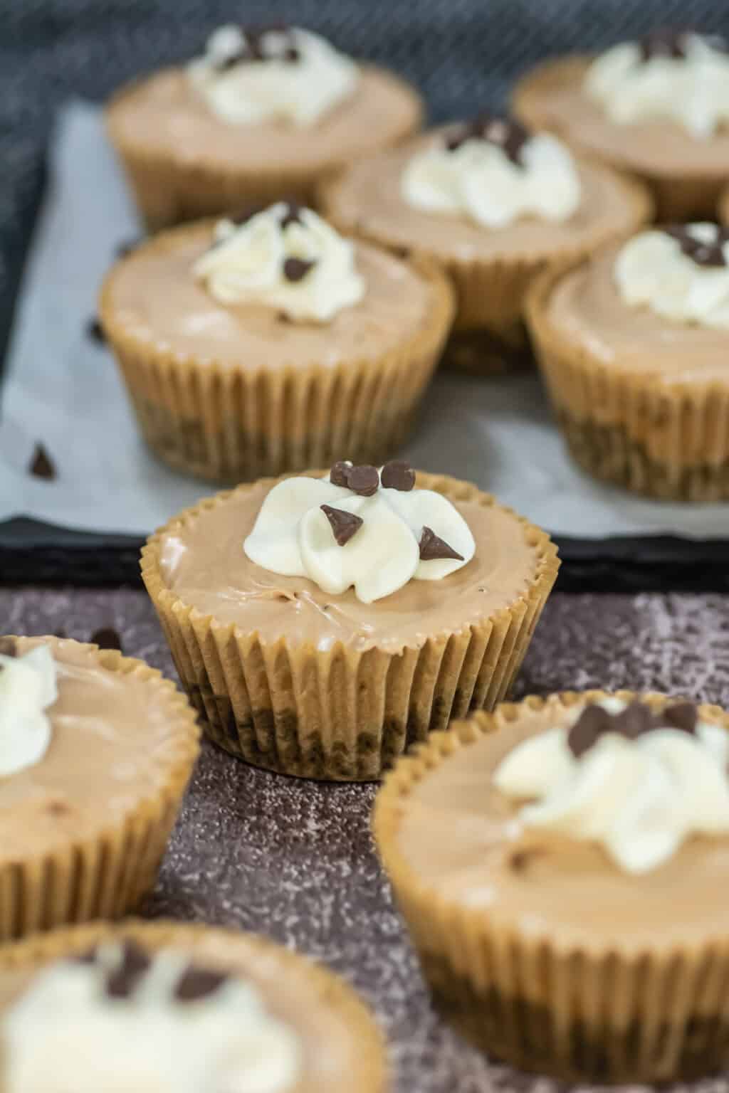 The Sweetest No-Bake Treat: Chocolate Hazelnut Mini Cheesecakes - bake ...
